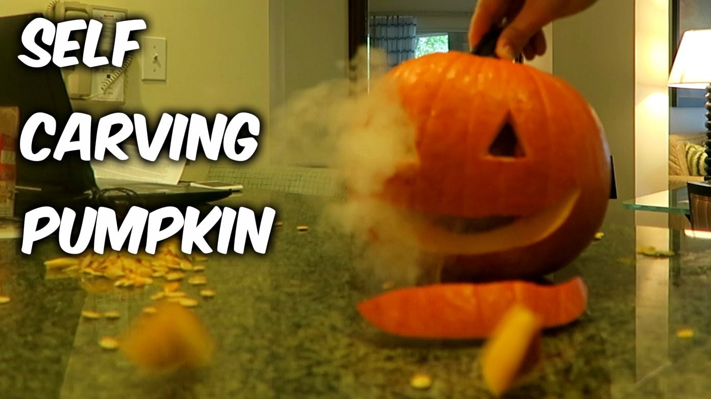 Self-Carving Pumpkin