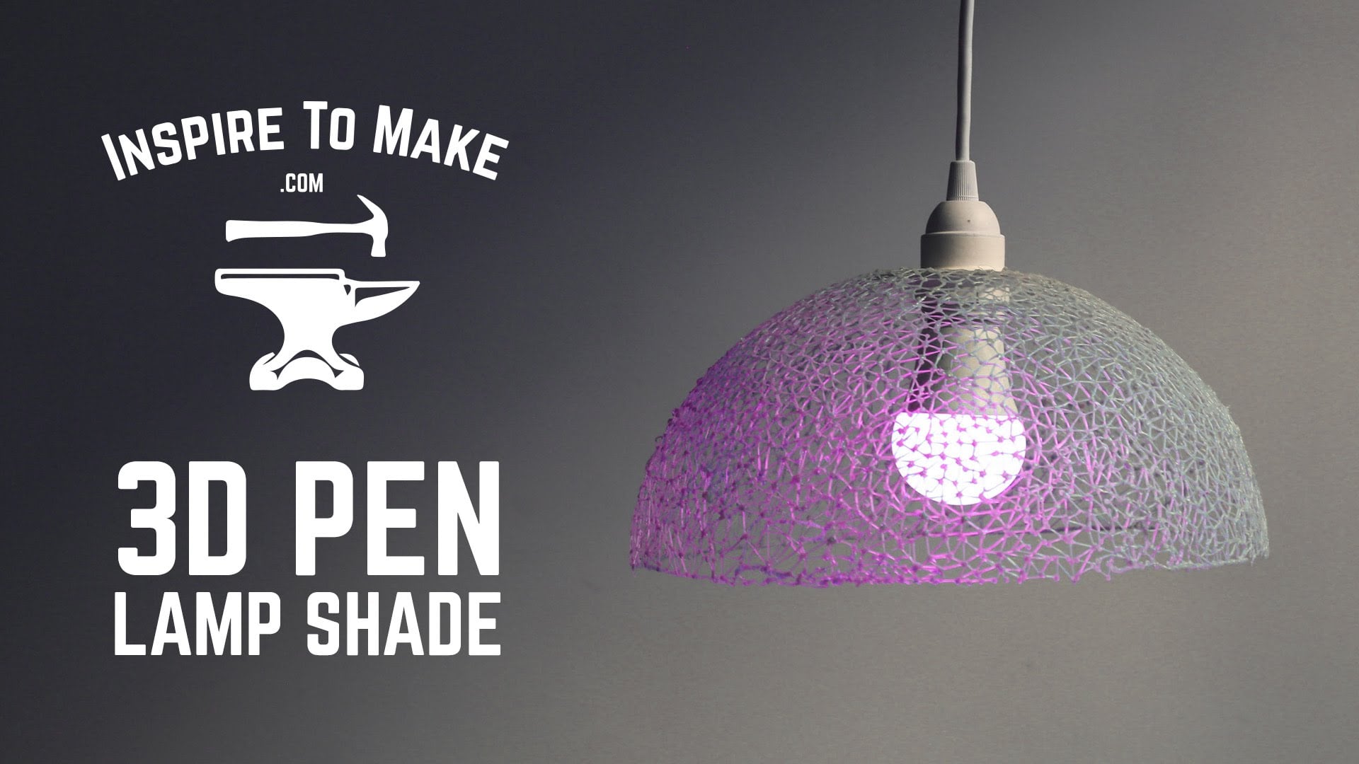 DIY 3D Pen Lamp Shade