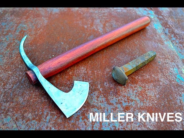 Railroad Spike Tomahawk