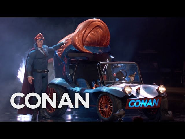 Conan O'Brien Shows off His Superhero Car