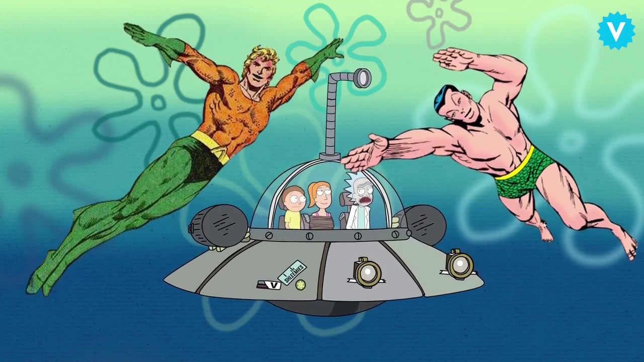 Rick and Morty Visit SpongeBob's Bikini Bottom