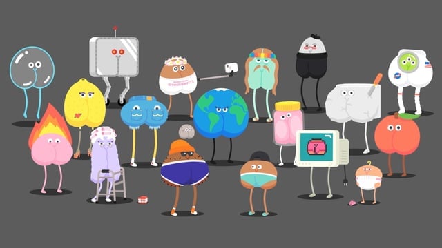 An Animated Short About Talking Butts