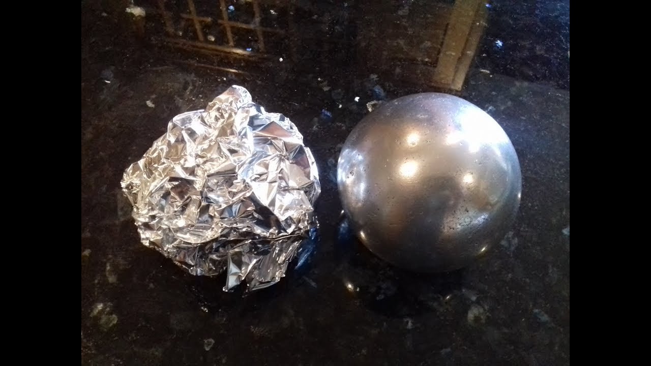 How to Make a Shiny Sphere from Aluminum Foil
