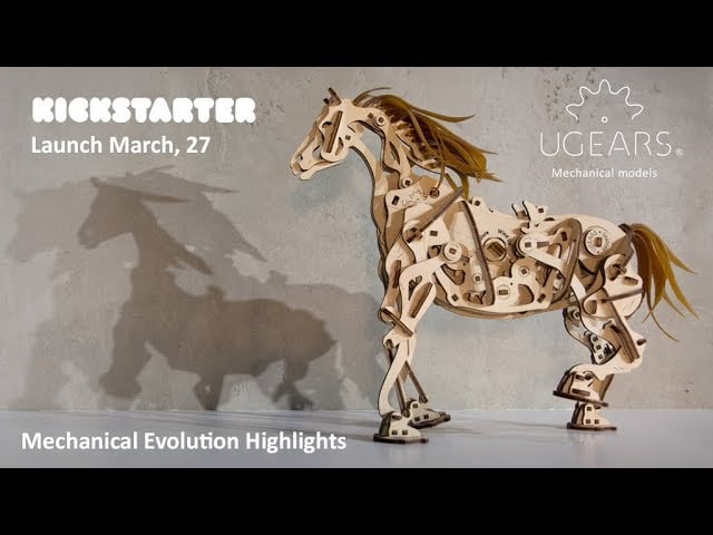 These Flat-pack Wood Models are Desktop Mechanical Marvels