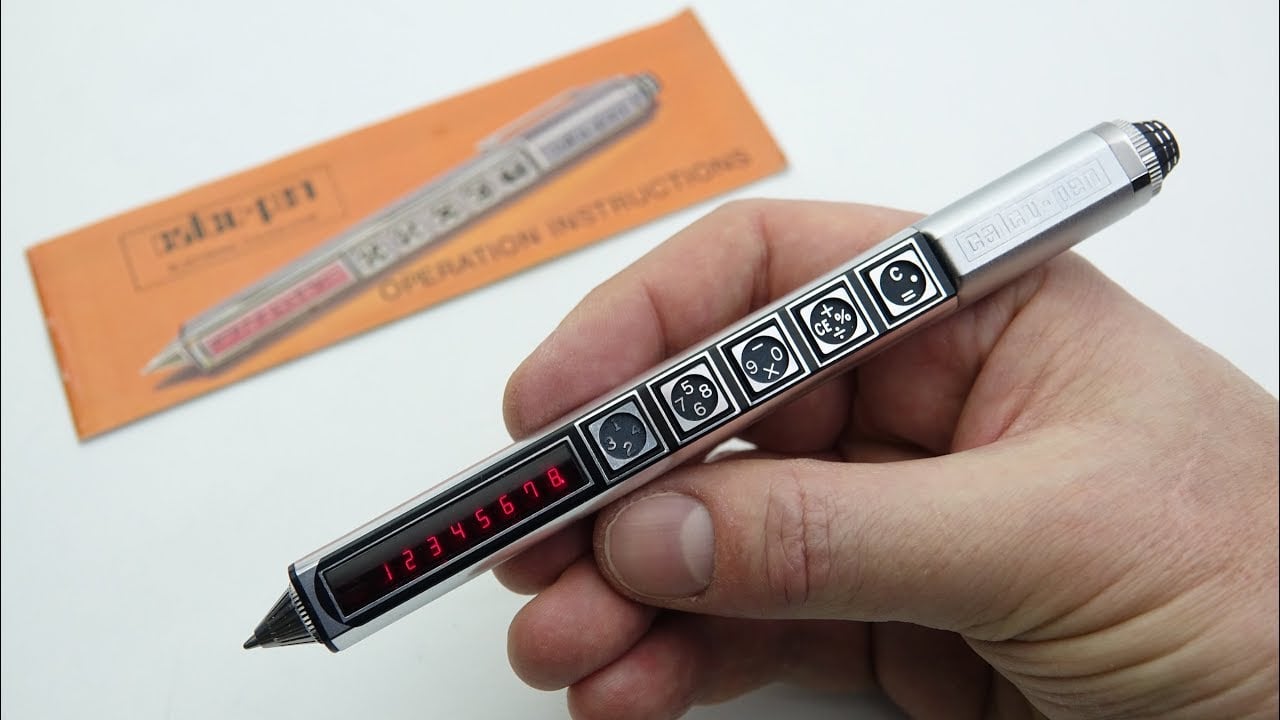 A Look at a Retro Pen That Had a Built-in Calculator