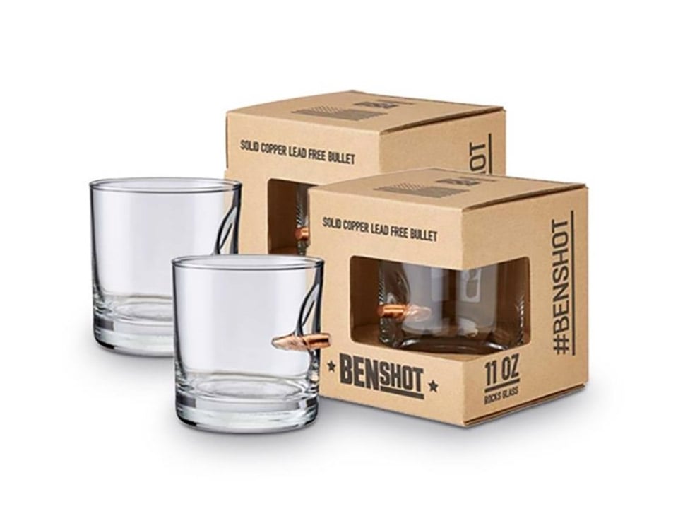 These Rocks Glasses Look Like They've Been Shot with a Bullet