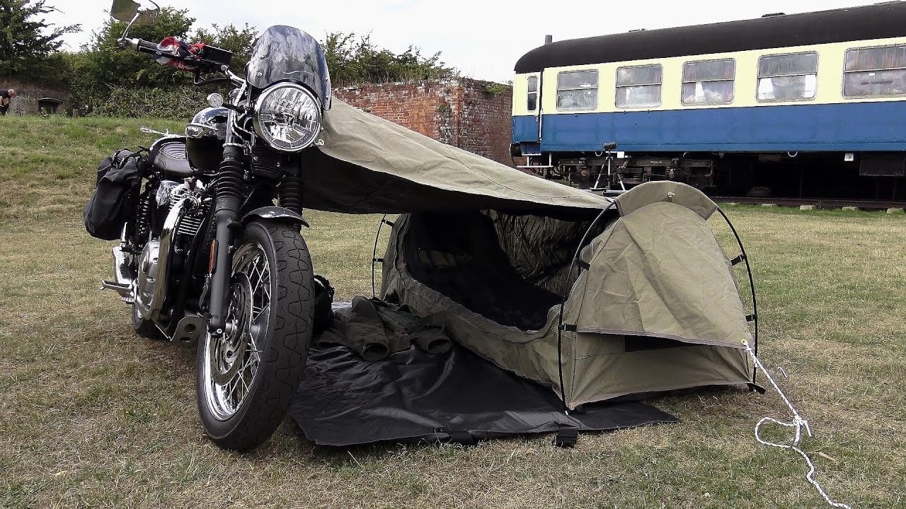 The Goose is a Waterproof Canvas Tent Made for Motorcycle Camping