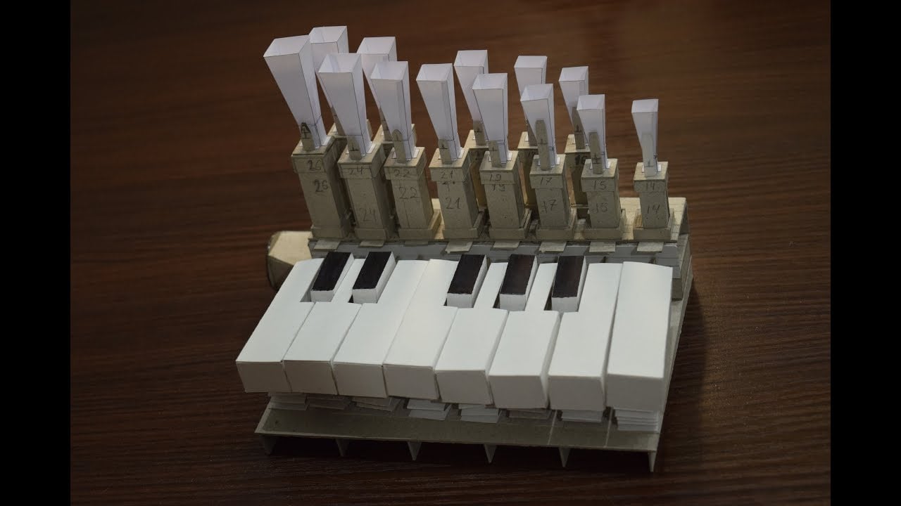 Guy Builds a Working Organ from Paper and Cardboard