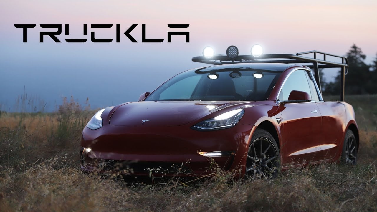 Simone Giertz Turned Her Tesla Model 3 into a Tesla Pickup Truck