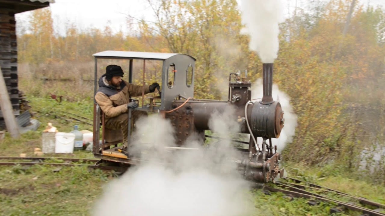 Someone Built a Working Steam Train in Their Backyard