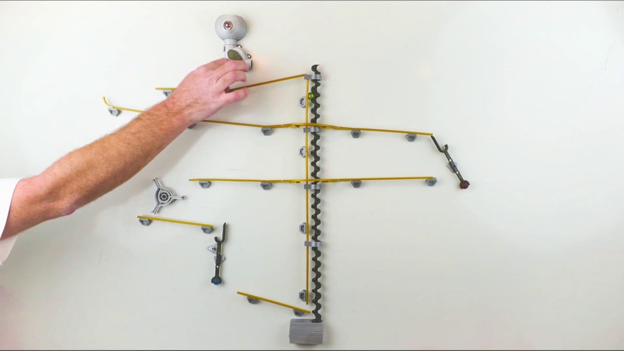 Create Marble Tracks on Your Fridge or Whiteboard with Makeway