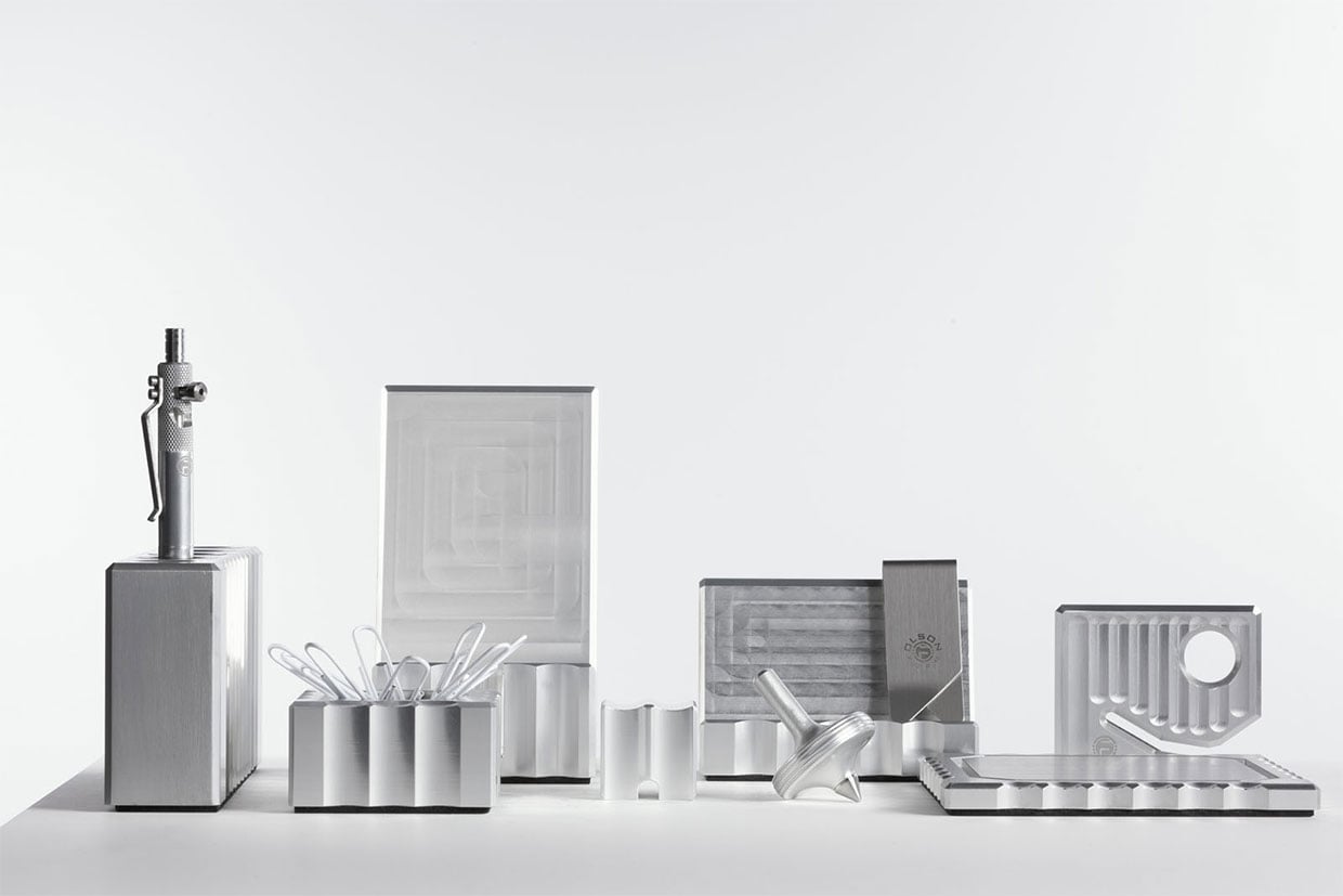 Olson Form Metal Desk Accessories Are Special and Substantial