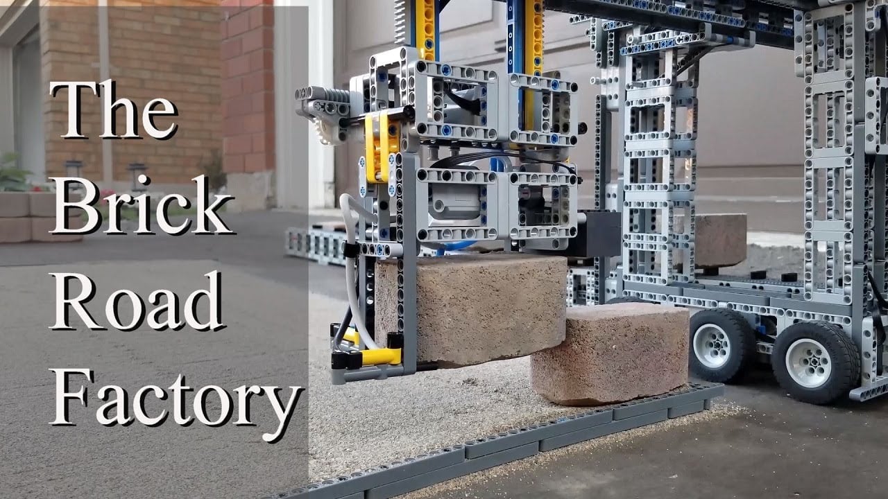 This LEGO Machine Can Paves a Brick Road