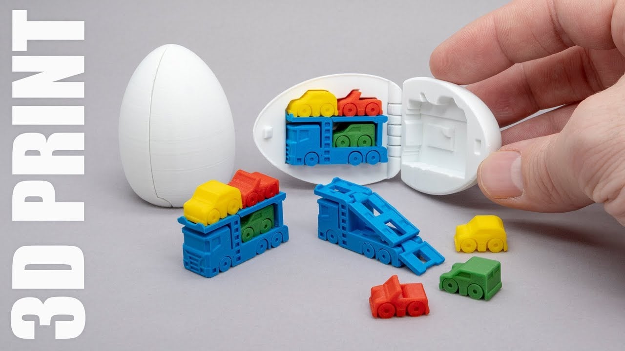 These Fun 3D-Printed Toys Hide Inside of Surprise Eggs