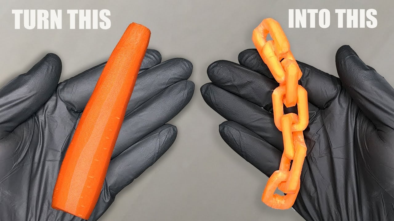 Artist Turns a Carrot into a Chain