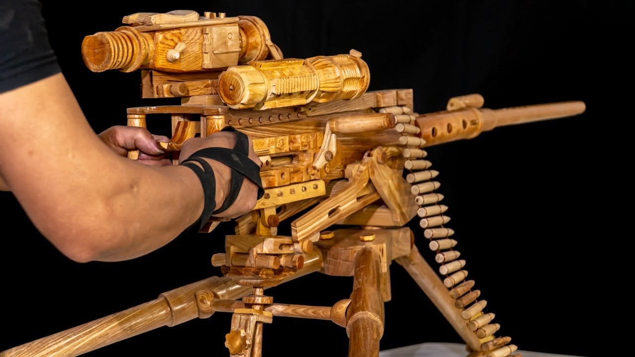 This Guy Made a Machine Gun out of Wood