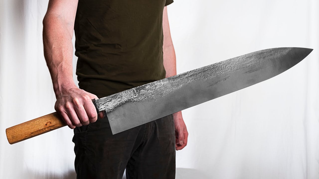 Watch a Blacksmith Make the World's Largest Chef's Knife