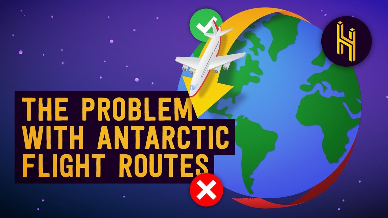 Why Don't Airplanes Fly Over the South Pole?