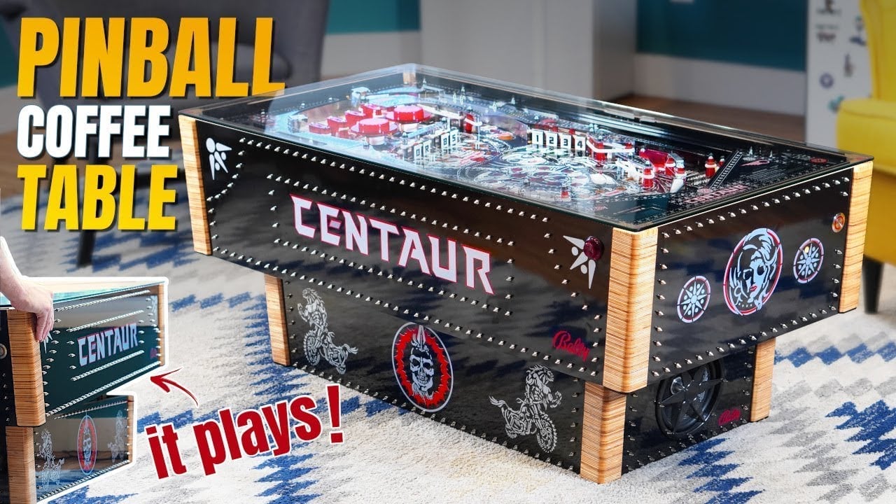 This Guy Rebuilt a Classic Bally Pinball Machine in a Coffee Table