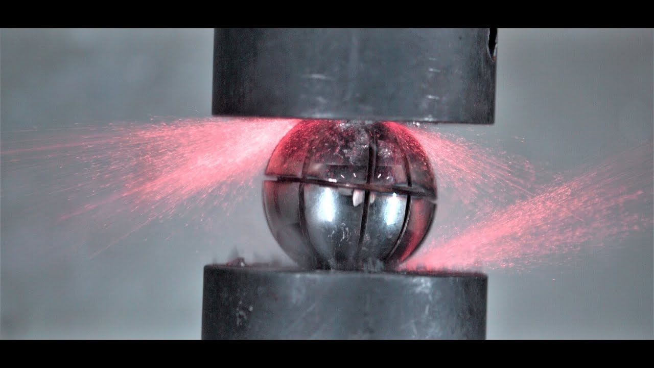 Explosively Crushing Ball Bearings