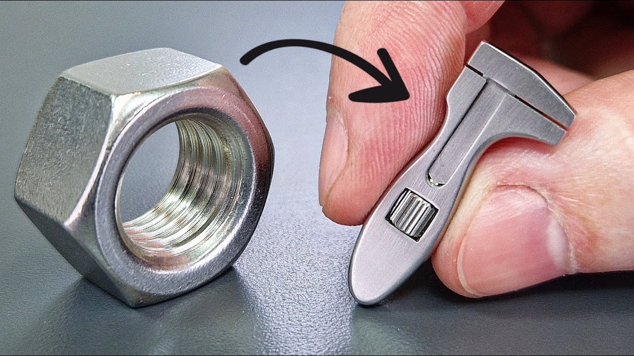Turning a Nut Into a Tiny Wrench
