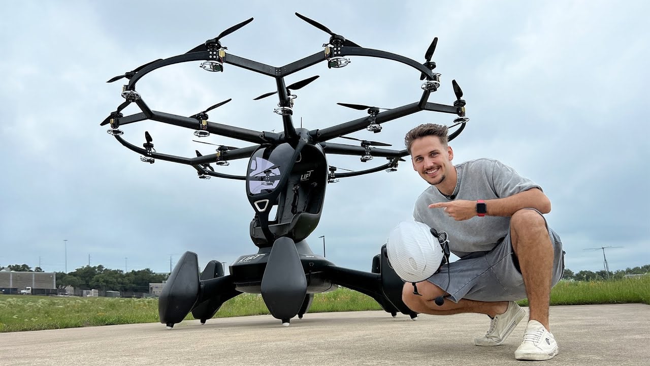 What It's Like to Fly in a Single-Passenger Drone