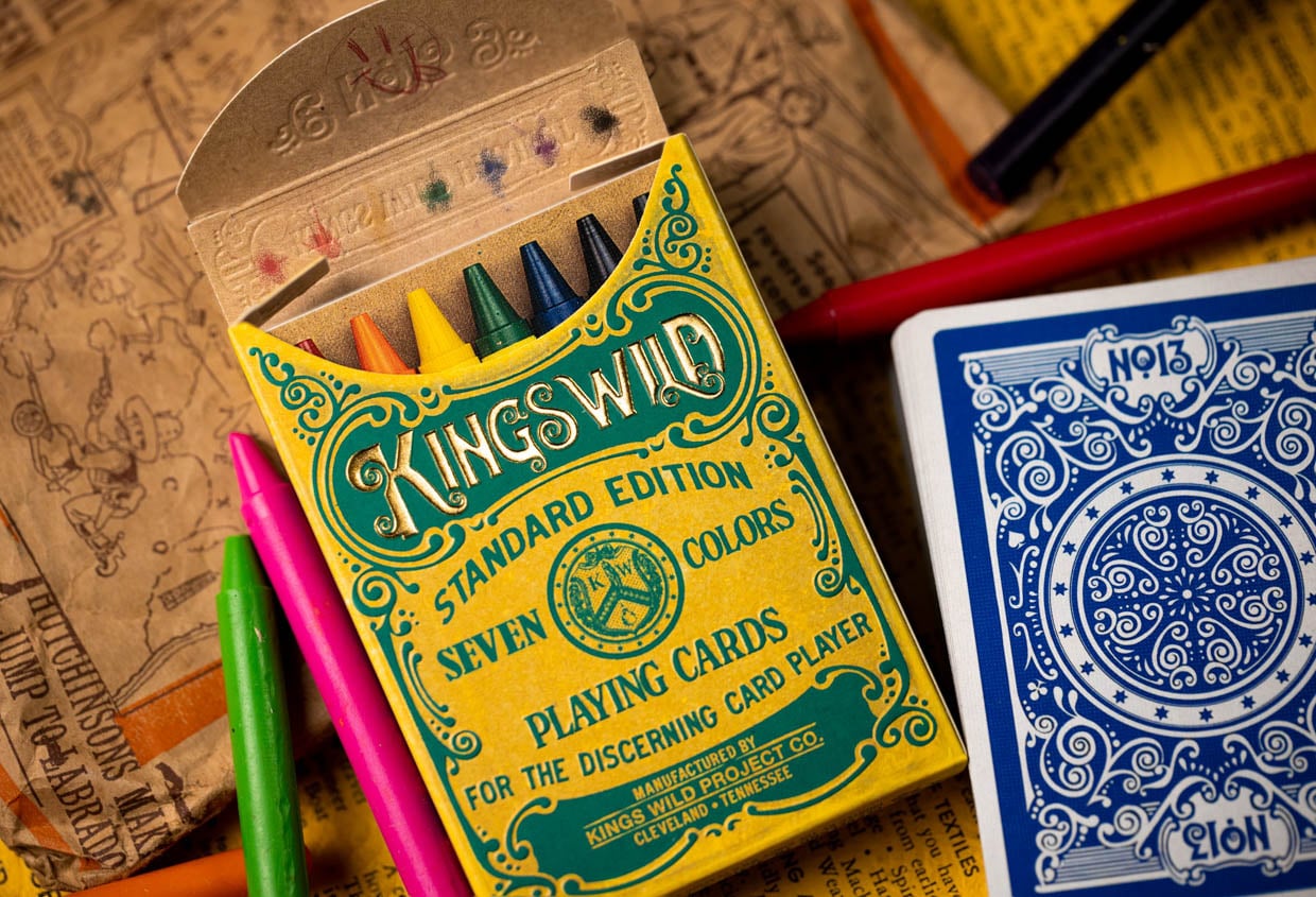 Kings Wild Project Crayon Playing Cards Look Like a Box of Crayolas