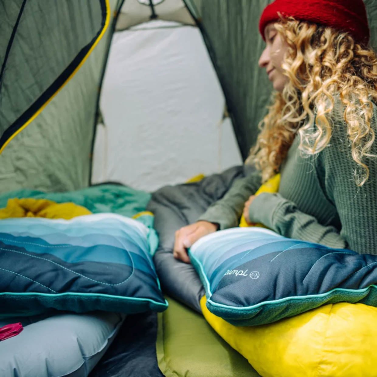 The Rumpl Camp Pillow Is Your Cozy Sleep Companion