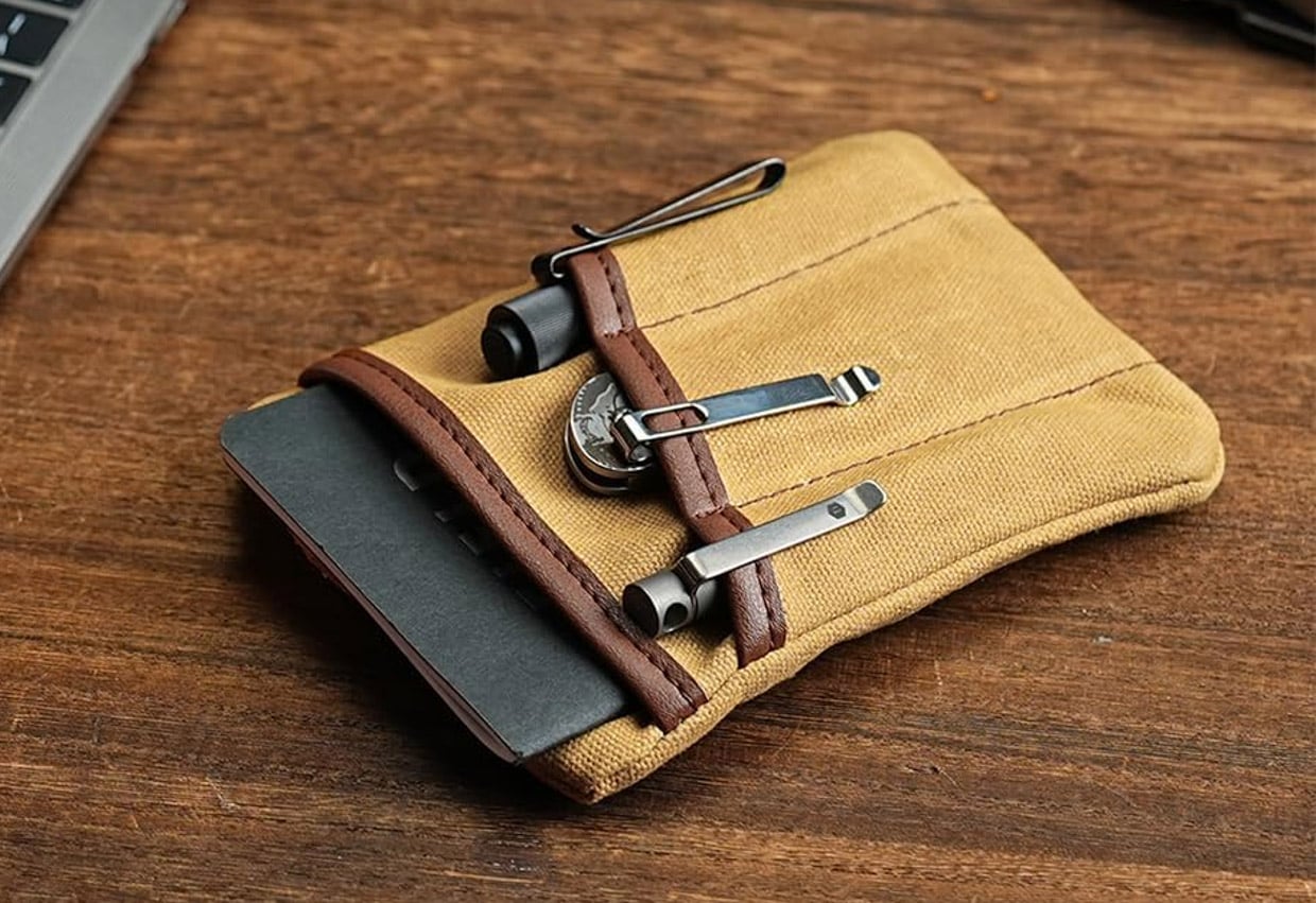 This Canvas EDC Gear Pouch Looks Good and It's a Bargain