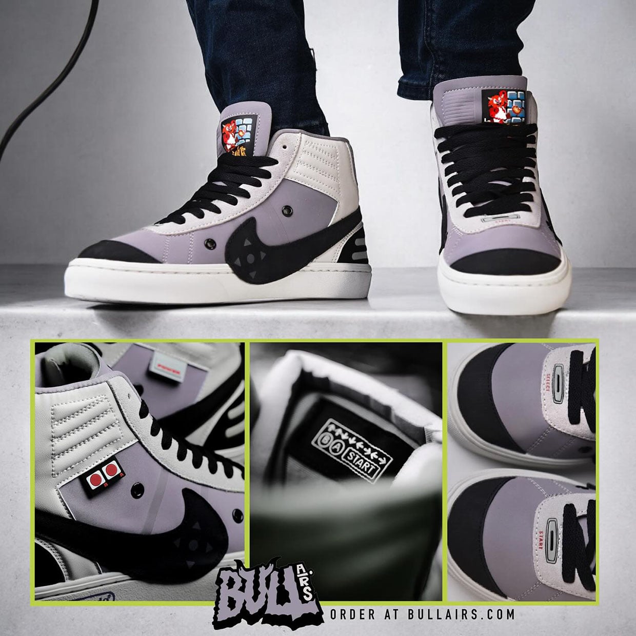 These Sick Nike Blazers Pay Homage to Nintendo's 8-Bit Consoles