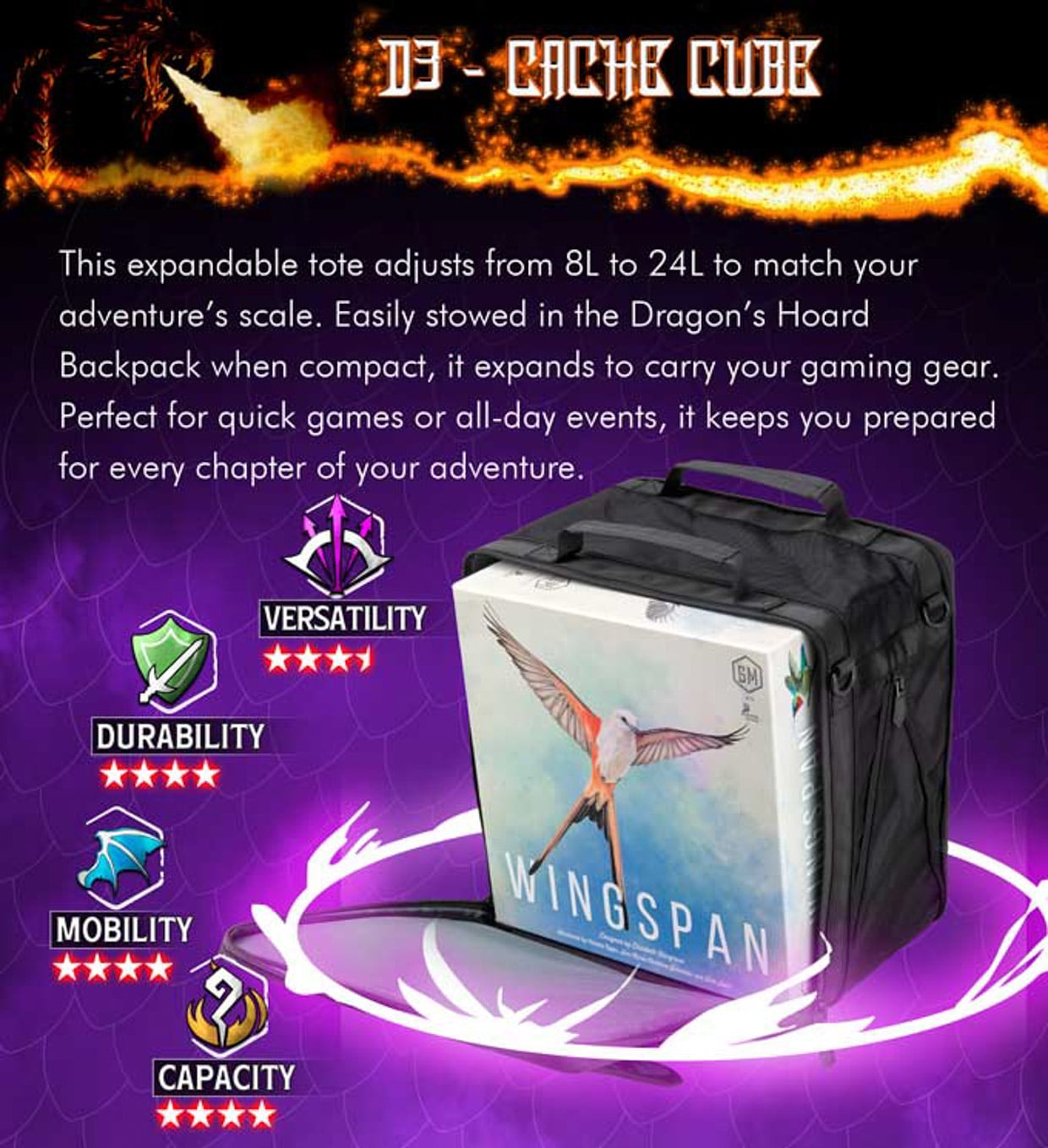 D-Quest Modular Board Game Bags Carry All Your Tabletop Gaming Gear