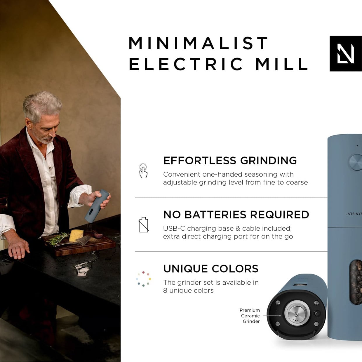 These Electric Spice Grinders Are Perfect for a Modern, Minimalist Kitchen