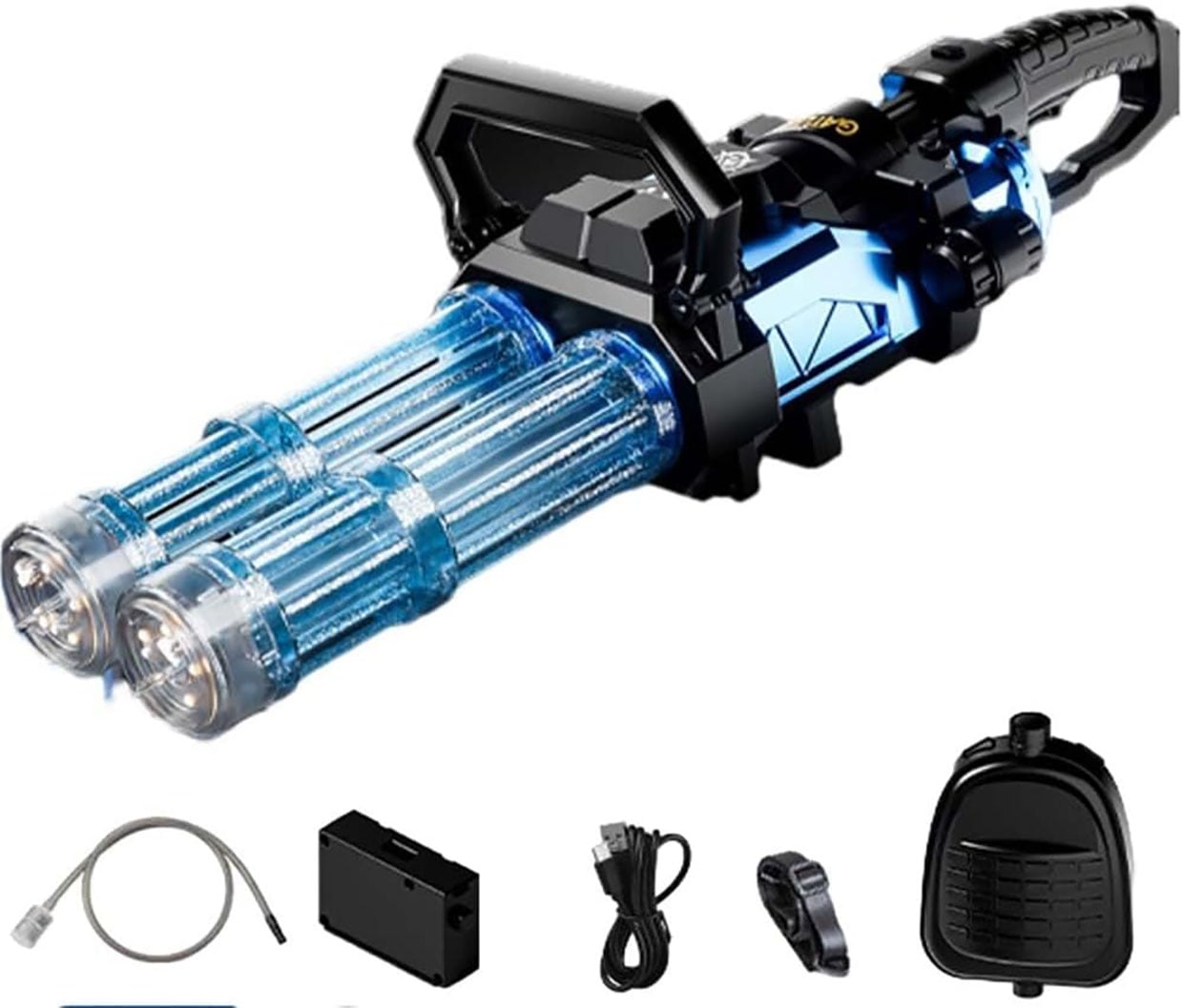 Up Your Water Gun Game with This Double-Barrel Water Minigun