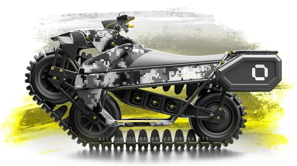 The Oruga Unitrack Is a Single-track Motorcycle for Off-roading