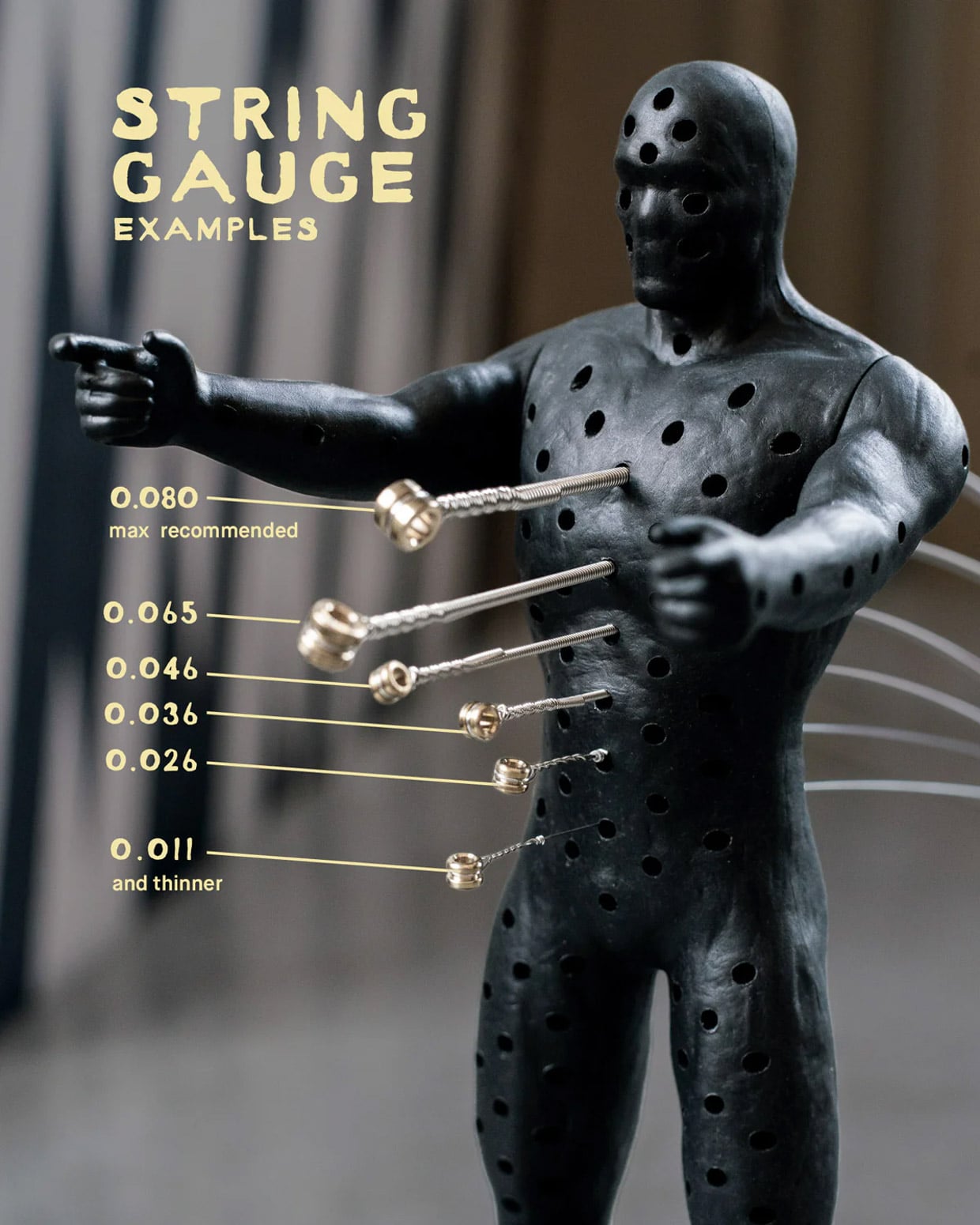 String Thing Makes a Mummy with Old Guitar Strings