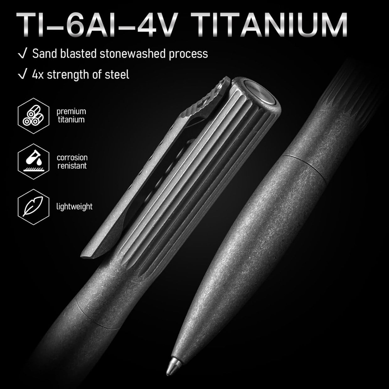 Timulti Mini Titanium Bolt Action Pen
