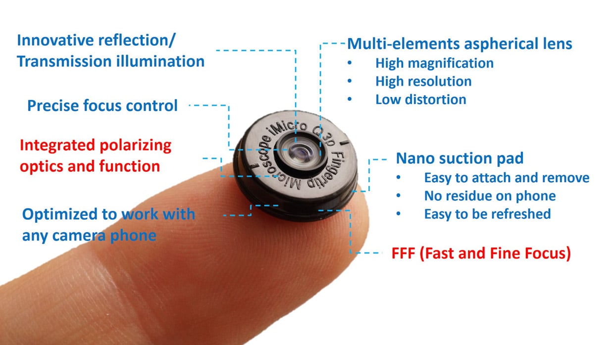 The iMicro Q3p Lens Turns Your Smartphone Into a Microscope