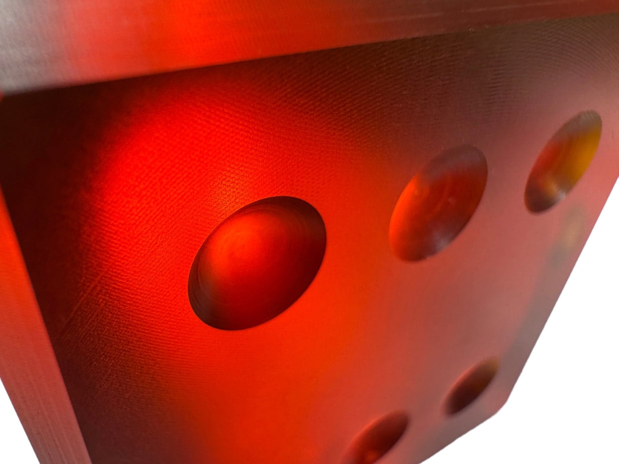 A Giant 6-sided Die Made from Ultem