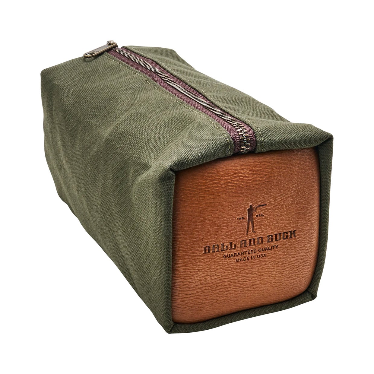 Keep Your Grooming Gear Organized in This Canvas and Leather Dopp Kit