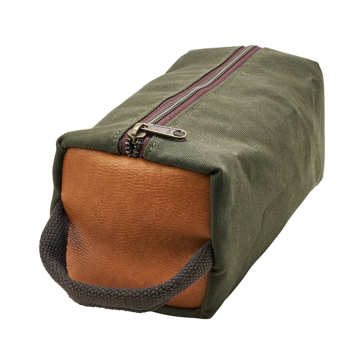 Keep Your Grooming Gear Organized in This Canvas and Leather Dopp Kit