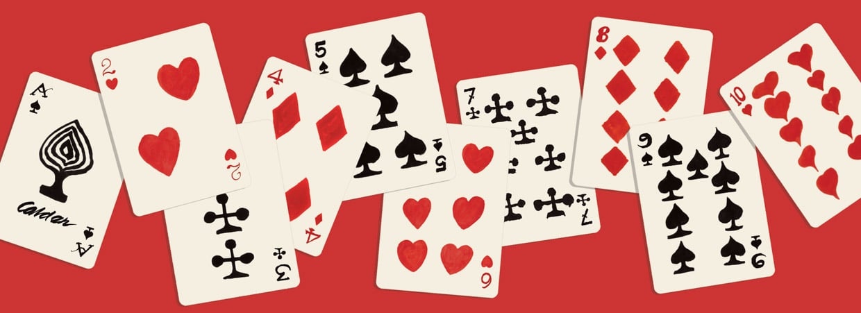 A Fun Deck of Cards Based on Alexander Calder's Colorful 1970s Art