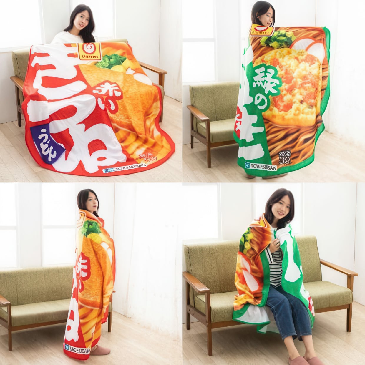 Warm Up this Winter Under a Japanese Instant Noodle Blanket