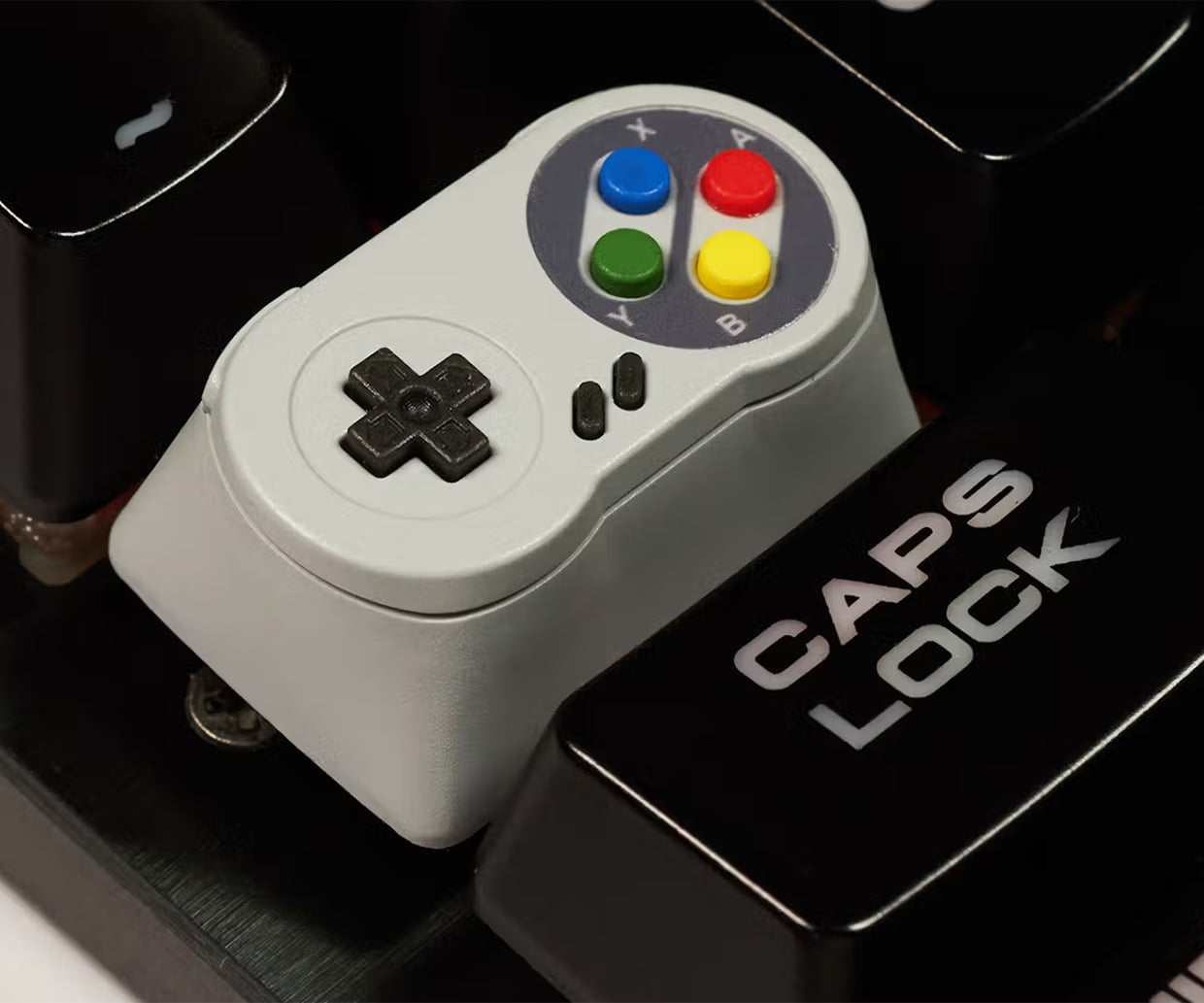 This Artisan Keycap Looks Like an SNES Controller