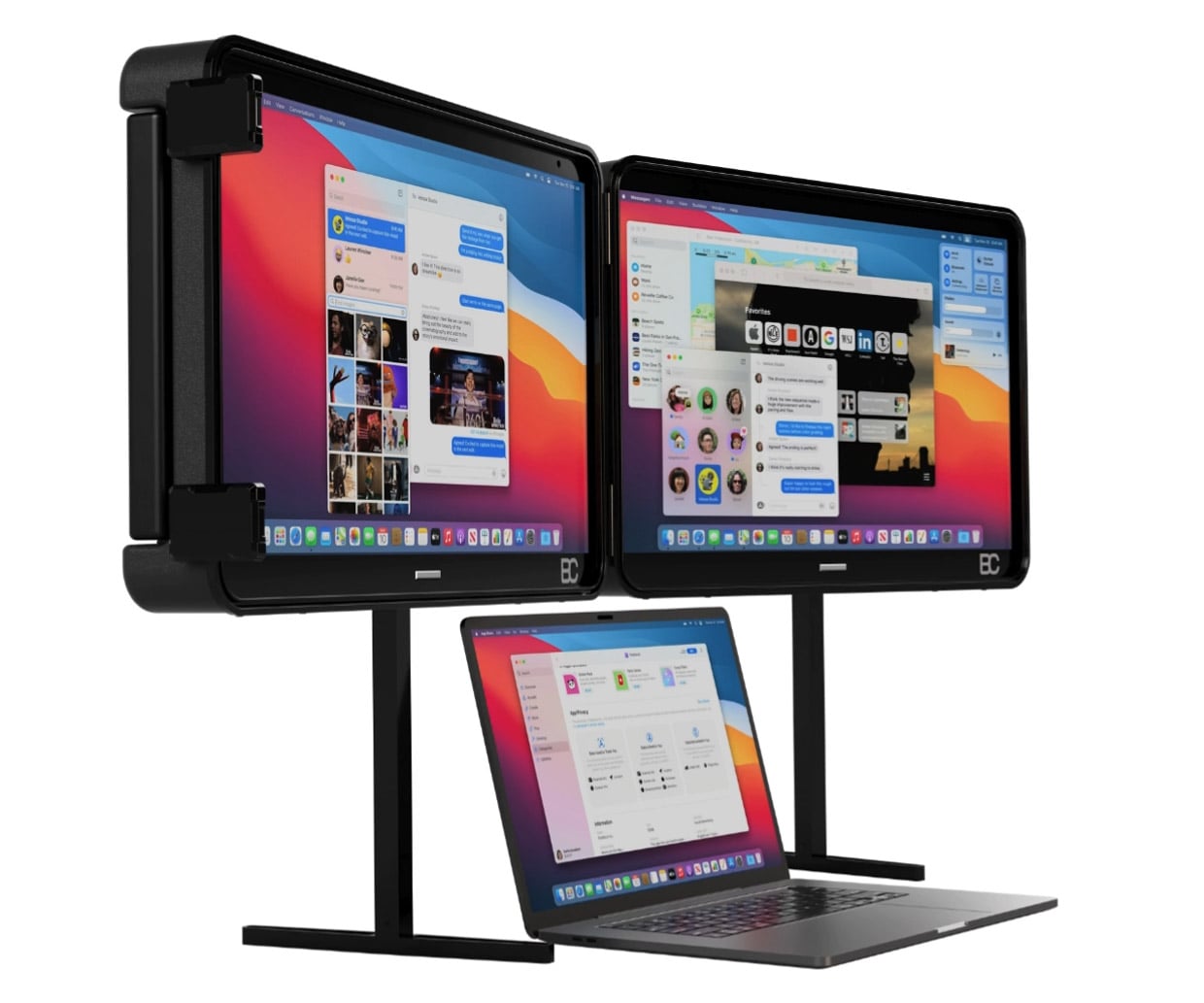 The Base Case Suitcase Carries Two 24" Monitors Anywhere