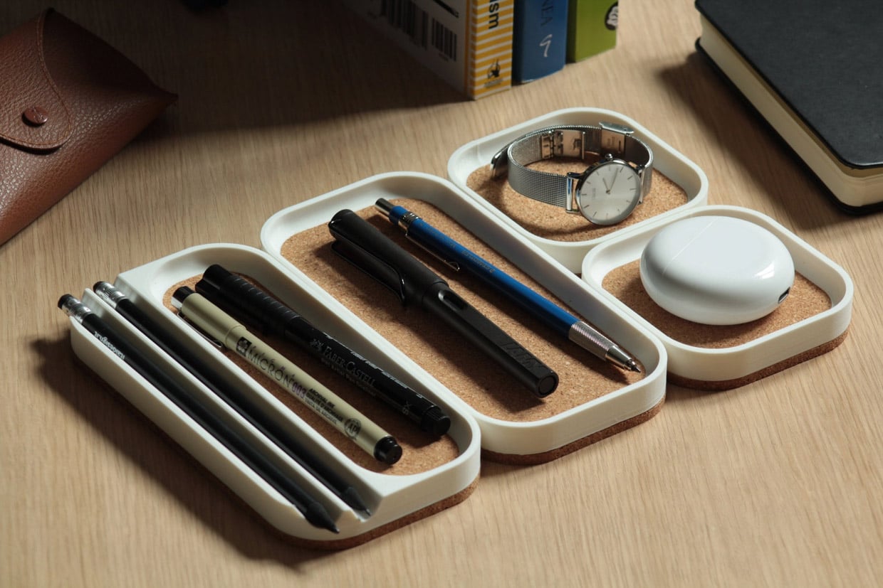 Modular Desk Organizer Tray Set