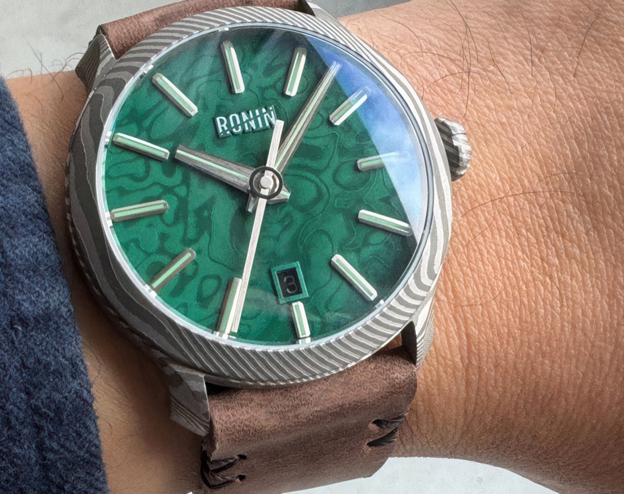 The OVD Ronin Is a Gorgeous Damascus Watch