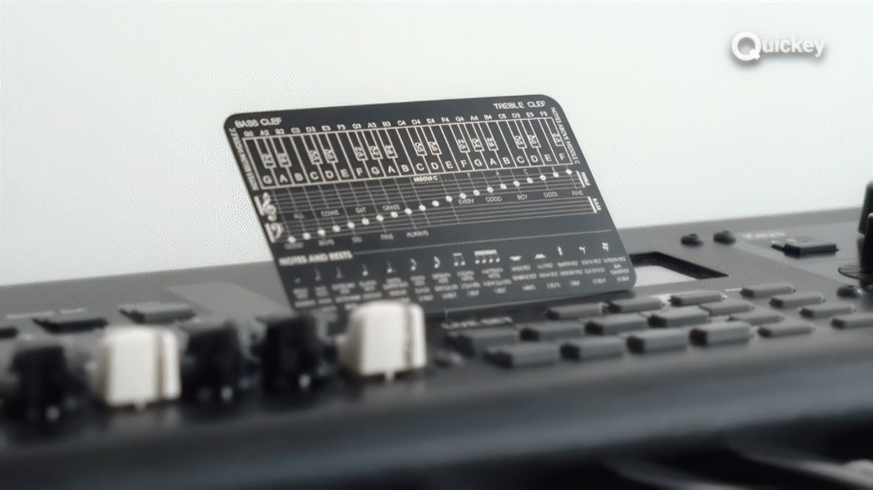 Learn to Play the Piano with This Wallet-size Cheat Card