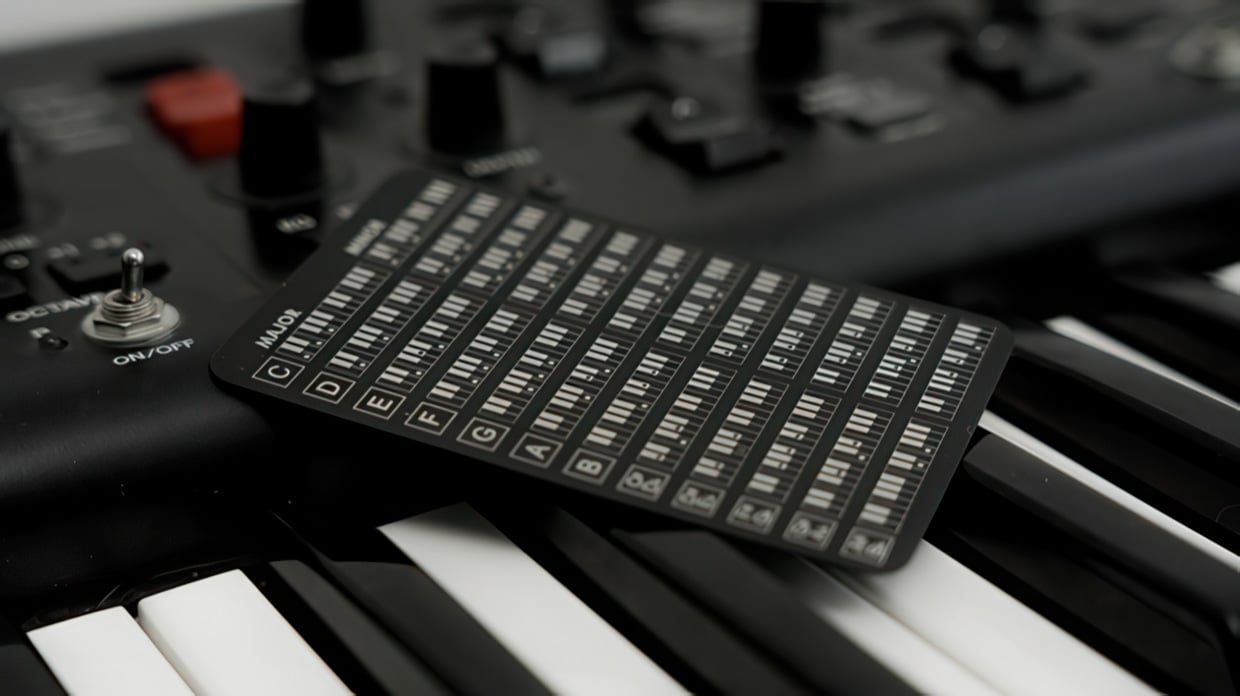 Learn to Play the Piano with This Wallet-size Cheat Card