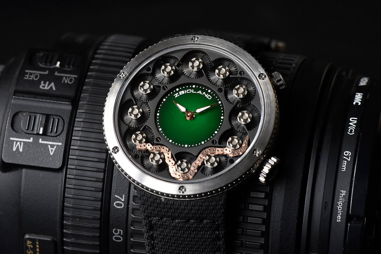 This Unique Watch Has a Tiny Snake That Wriggles Around Its Edge