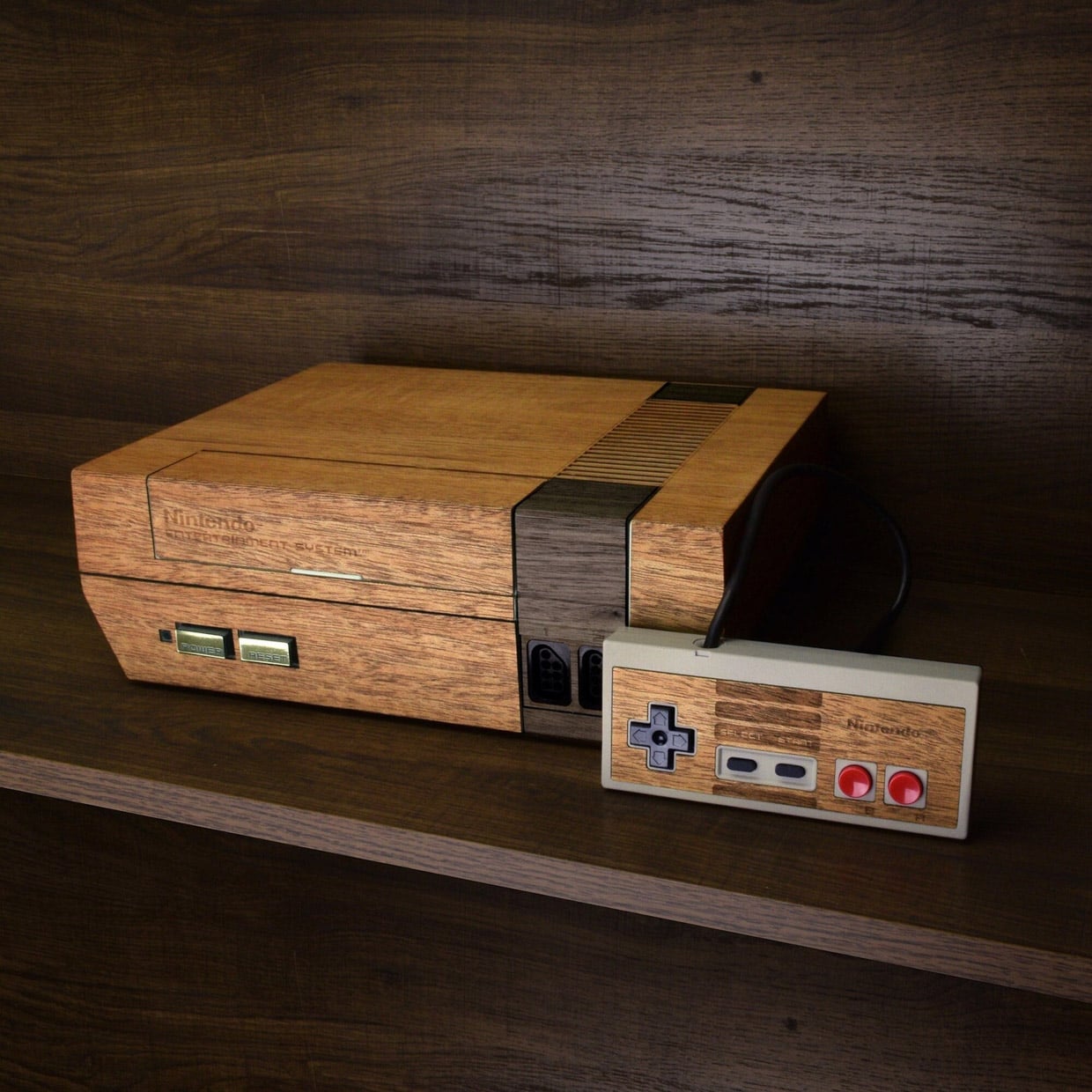 Class Up Your Game Consoles with Wood Veneers
